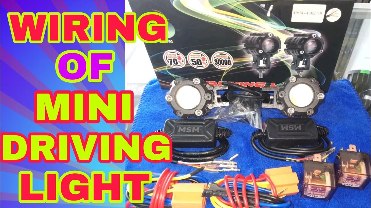 WIRING OF MINI DRIVING LIGHT/ AUXILLARY LIGHT in 1 RELAY By: Mitsuo ...
