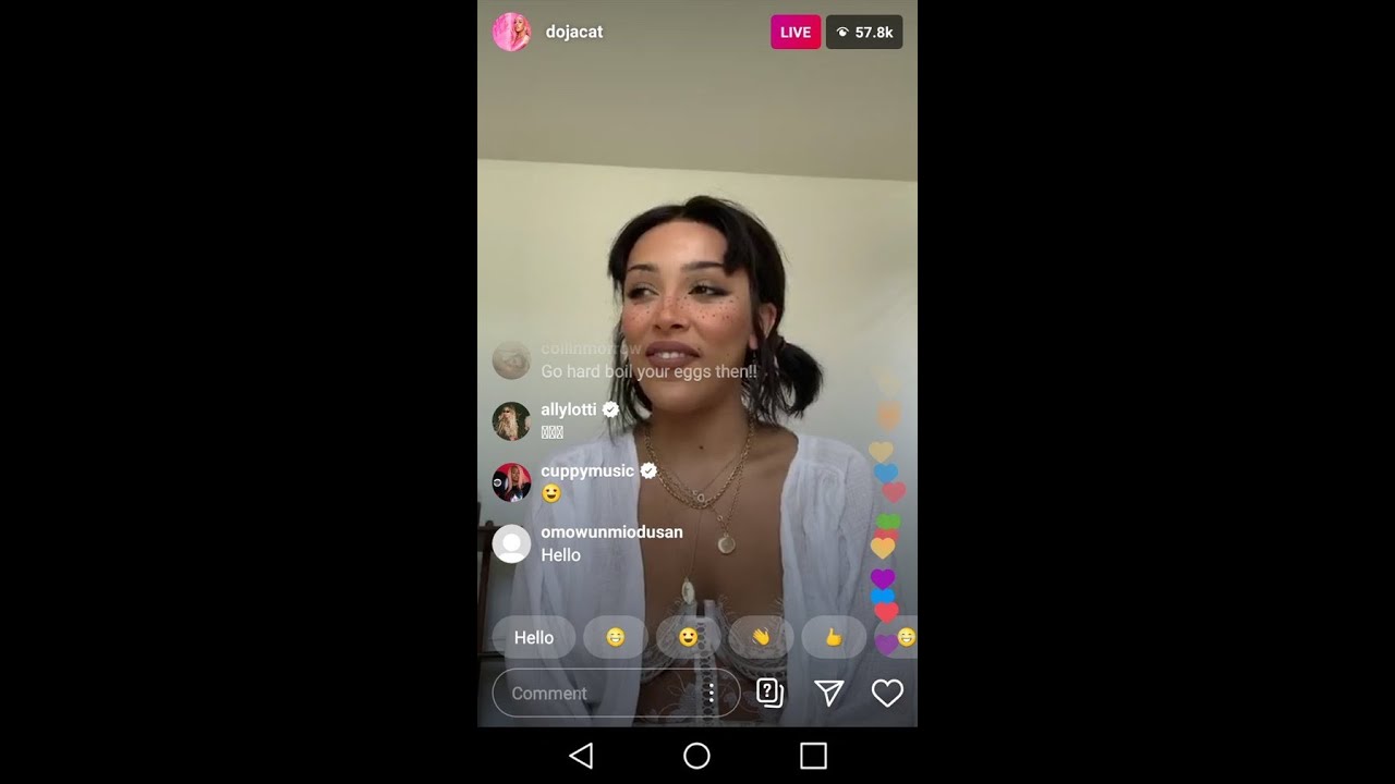 Doja Cat Instagram Live