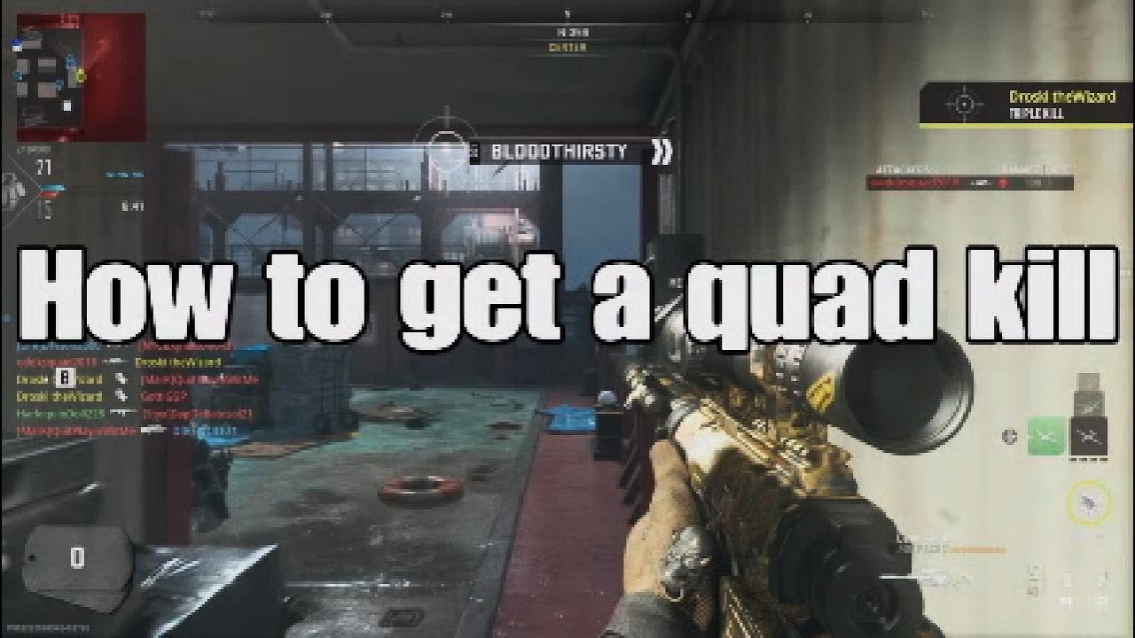 How to get a quad kill - YouTube
