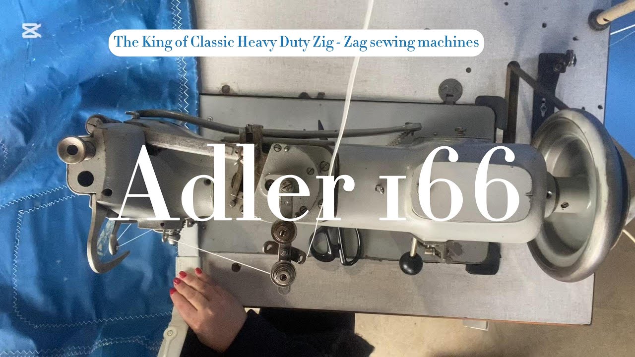 Adler 166, the King of classic heavy duty zig - zag sewing machines ...