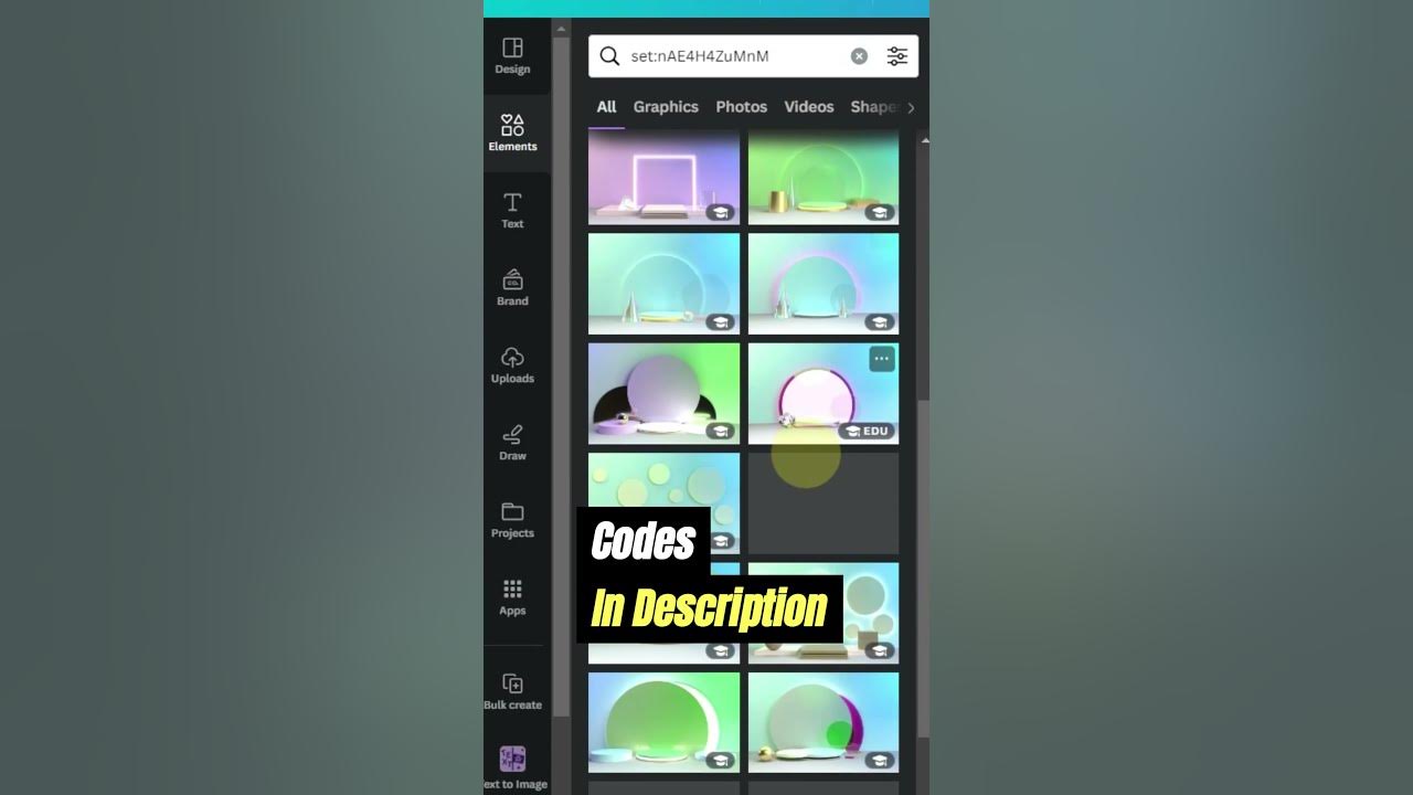 Canva Elements secret codes Part 34/100 Canva tutorial 2023| Lets Design - YouTube