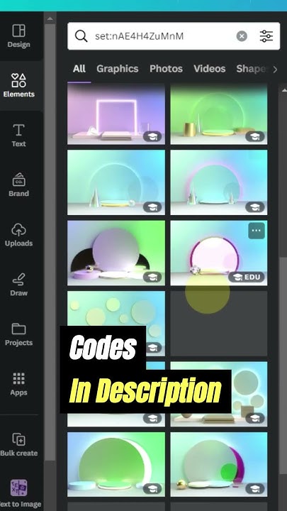 Canva Elements secret codes Part 34/100 Canva tutorial 2023| Lets Design - YouTube