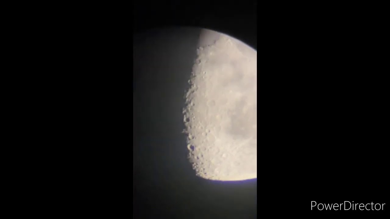 The moon through Meade ETX 70 - YouTube