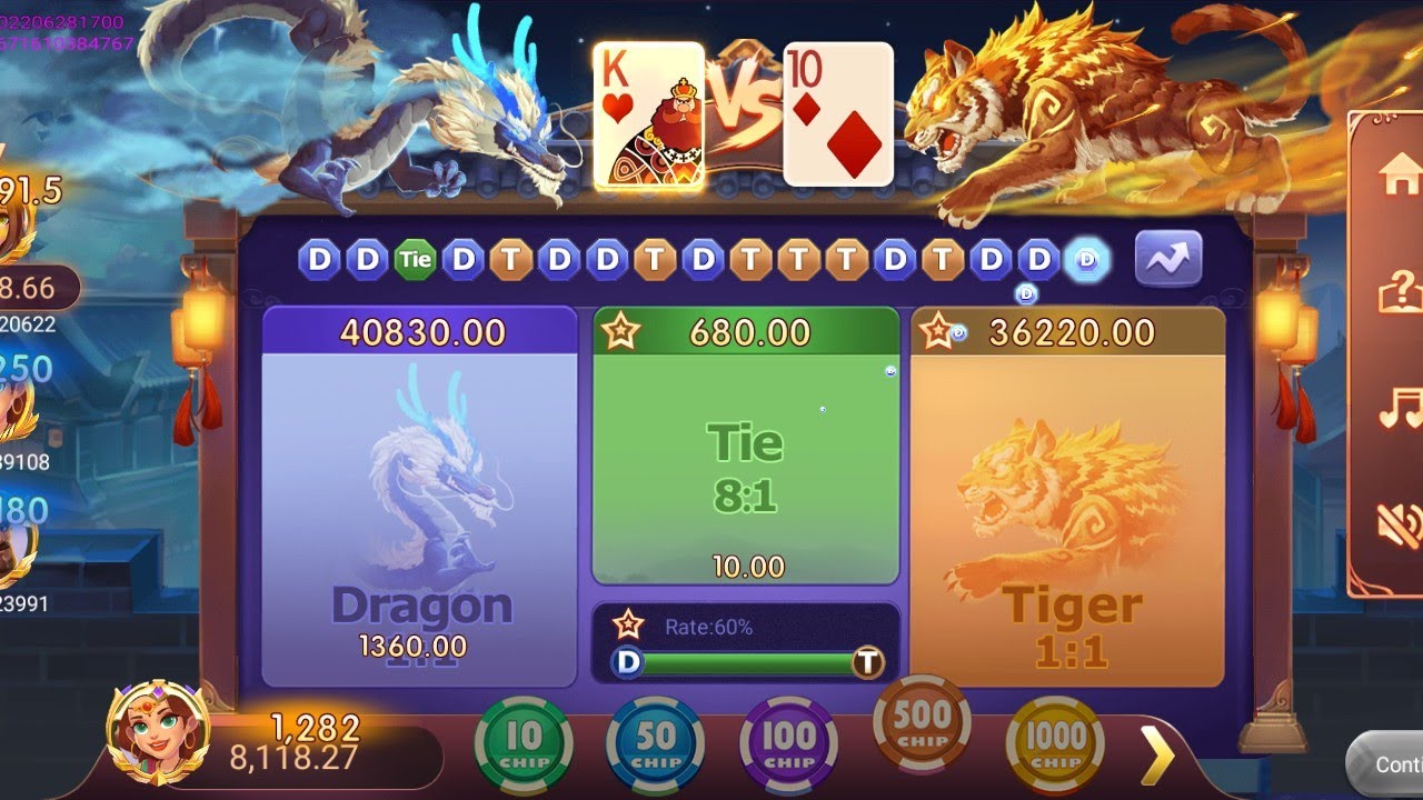 dragon vs tiger winning tricks/// tiger tricks today unlimited - YouTube