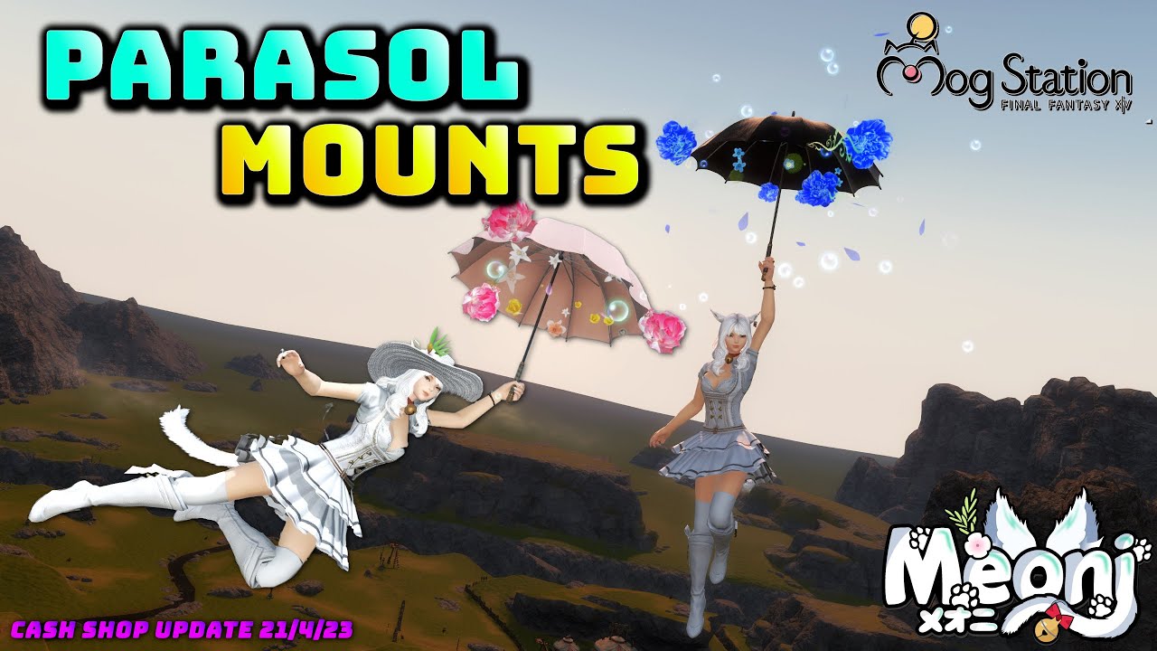 FFXIV: Parasol Mounts on the Cash Shop! - YouTube