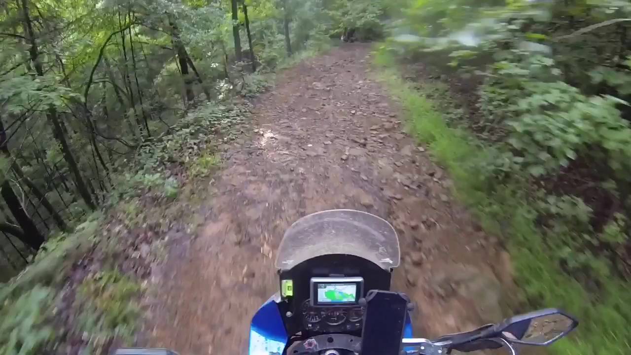 Trans-America Trail Ozark mountains Arkansas August 2016 - YouTube