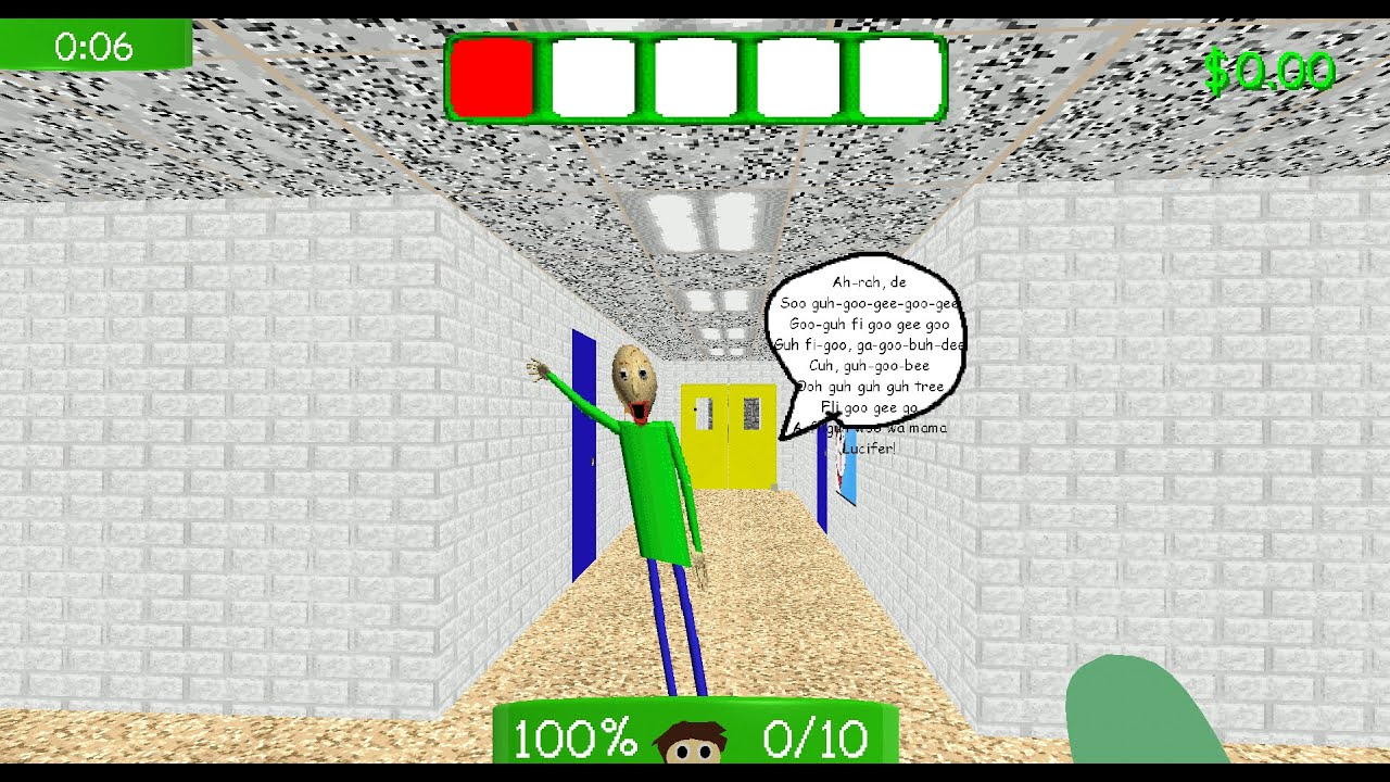 Playing Raldis Crackhouse Baldi Mod / Baldis Basics - YouTube