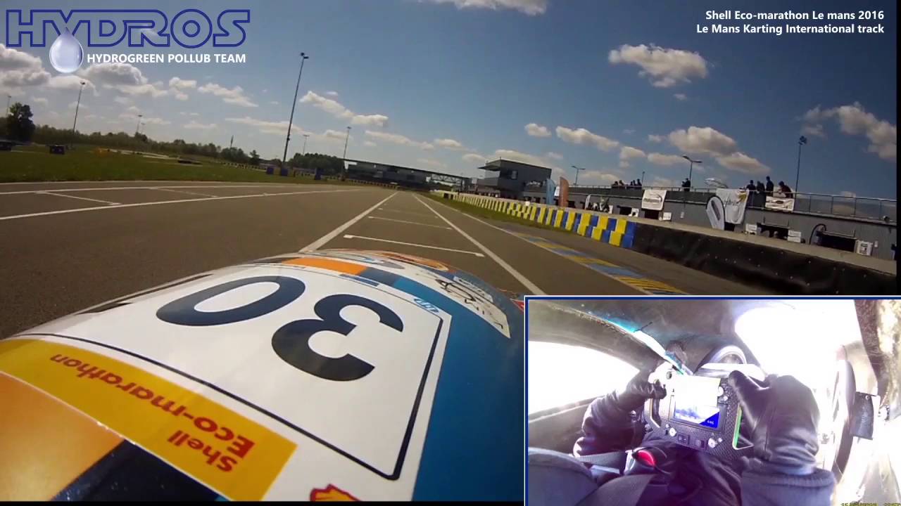 #SEM2016 Le Mans - Few laps by Hydros - hydrogreen pollub team - YouTube