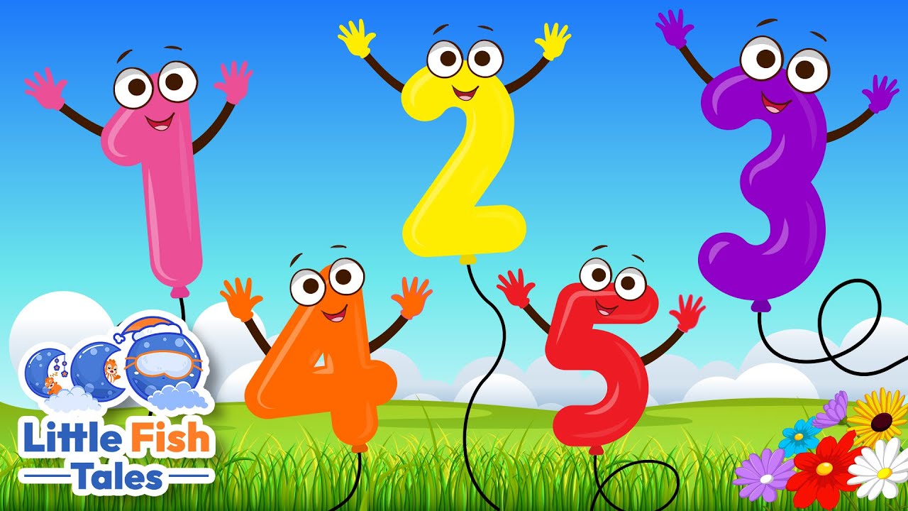 1 2 3 Song (1 2 3 Splashing in The Sea) | Little Fish Tales | #123 ...