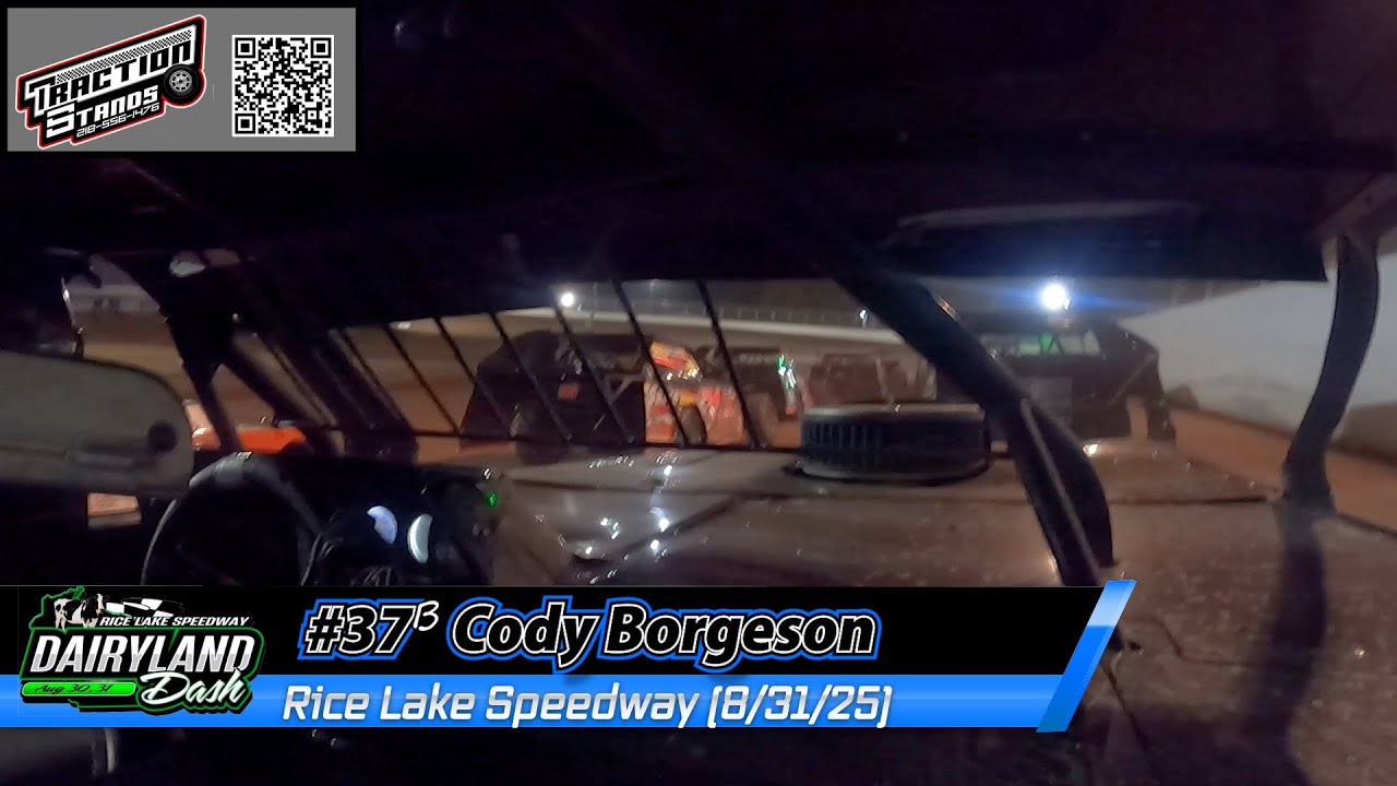 #B37 Cody Borgeson WISSOTA Midwest Modified On-Board @ Rice Lake (8/31 ...