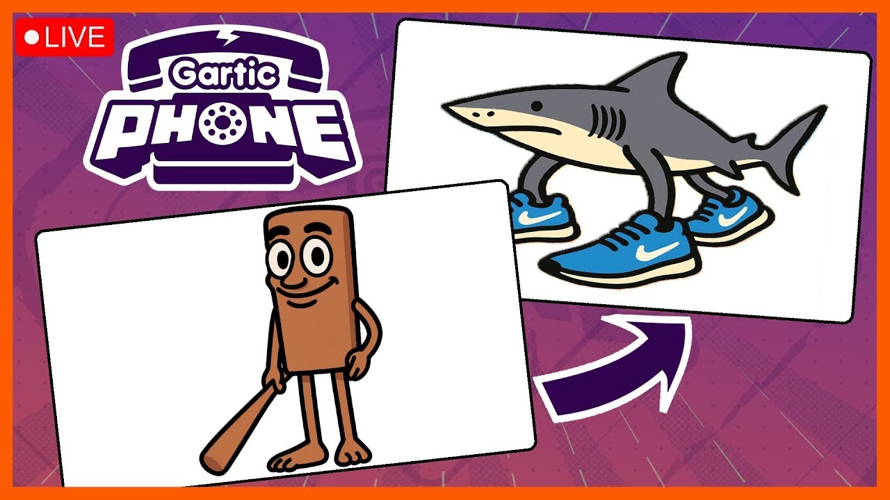 🔴Gartic Phone Live - Playing with Viewers - Anyone Can Play - Join Now ...