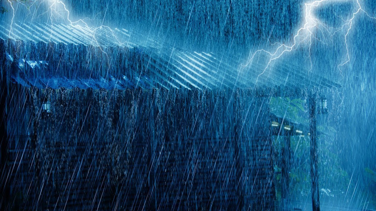 Bei kühlem Sommer Regen und Donner in 3 Minuten sofort einschlafen ...