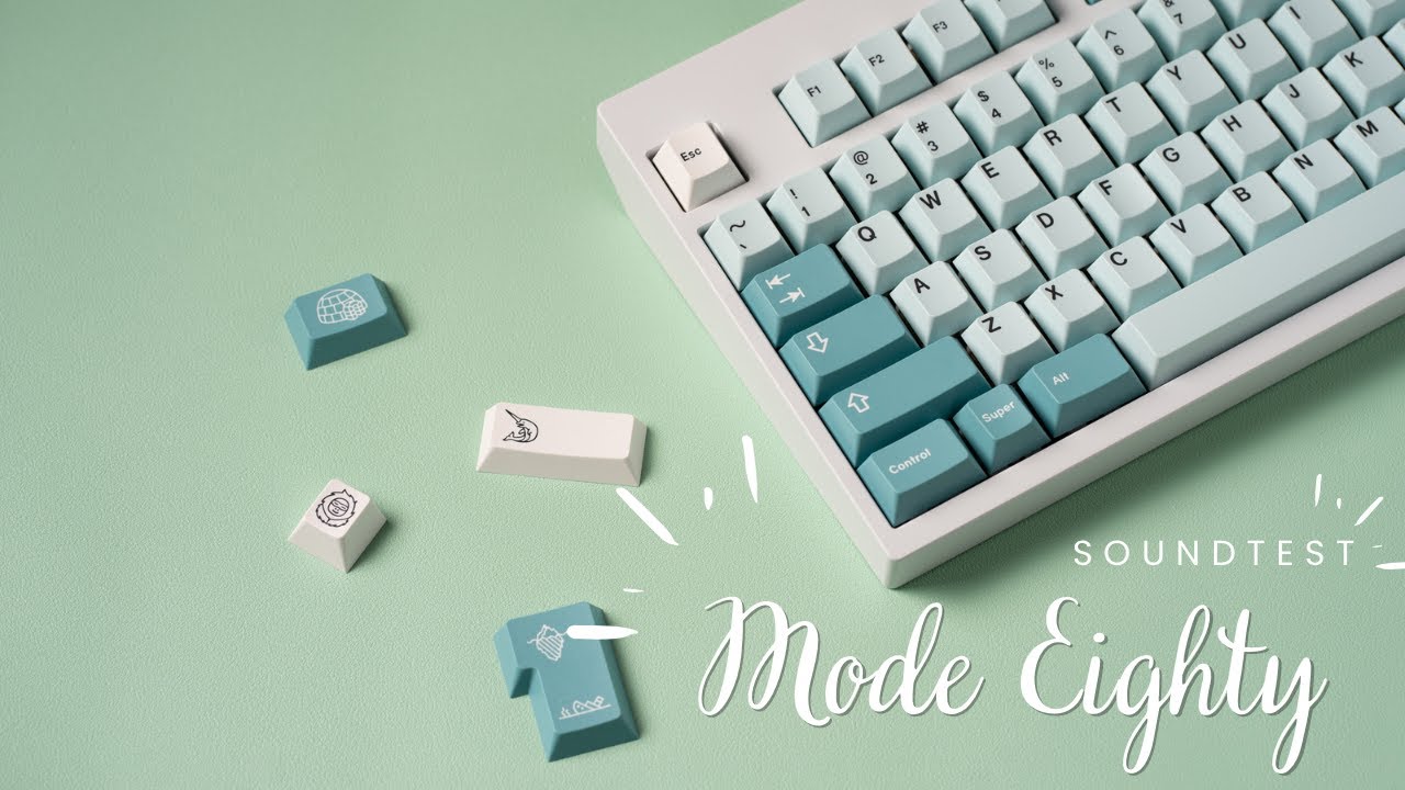 The most rare custom Mode Eighty keyboard ever?! Glaceon Themed Mode ...