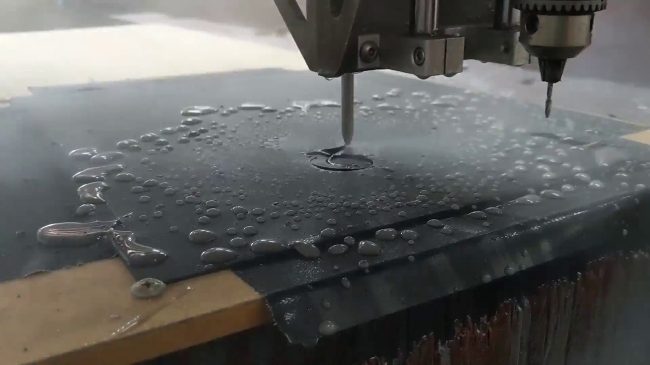 Waterjet cutting a carbon fiber wedding sign. MRC Waterjet Cutting in ...
