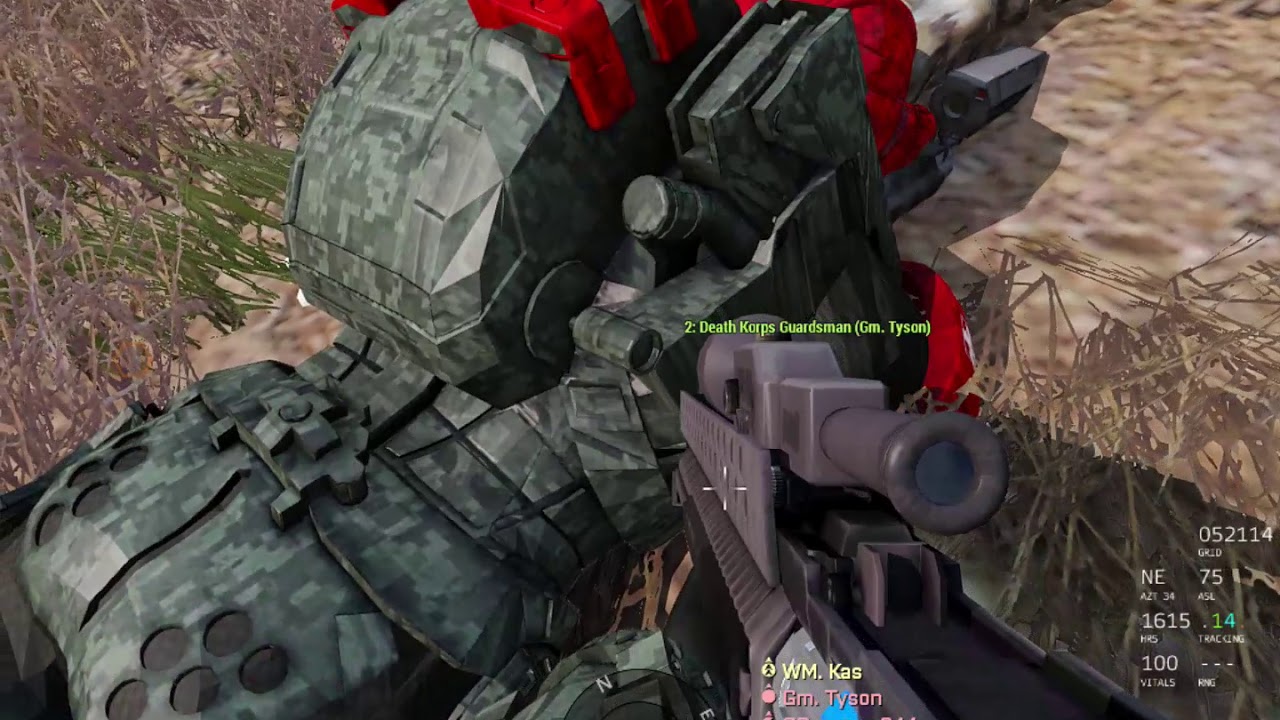 143rd goes ham with starship troopers power armor - YouTube