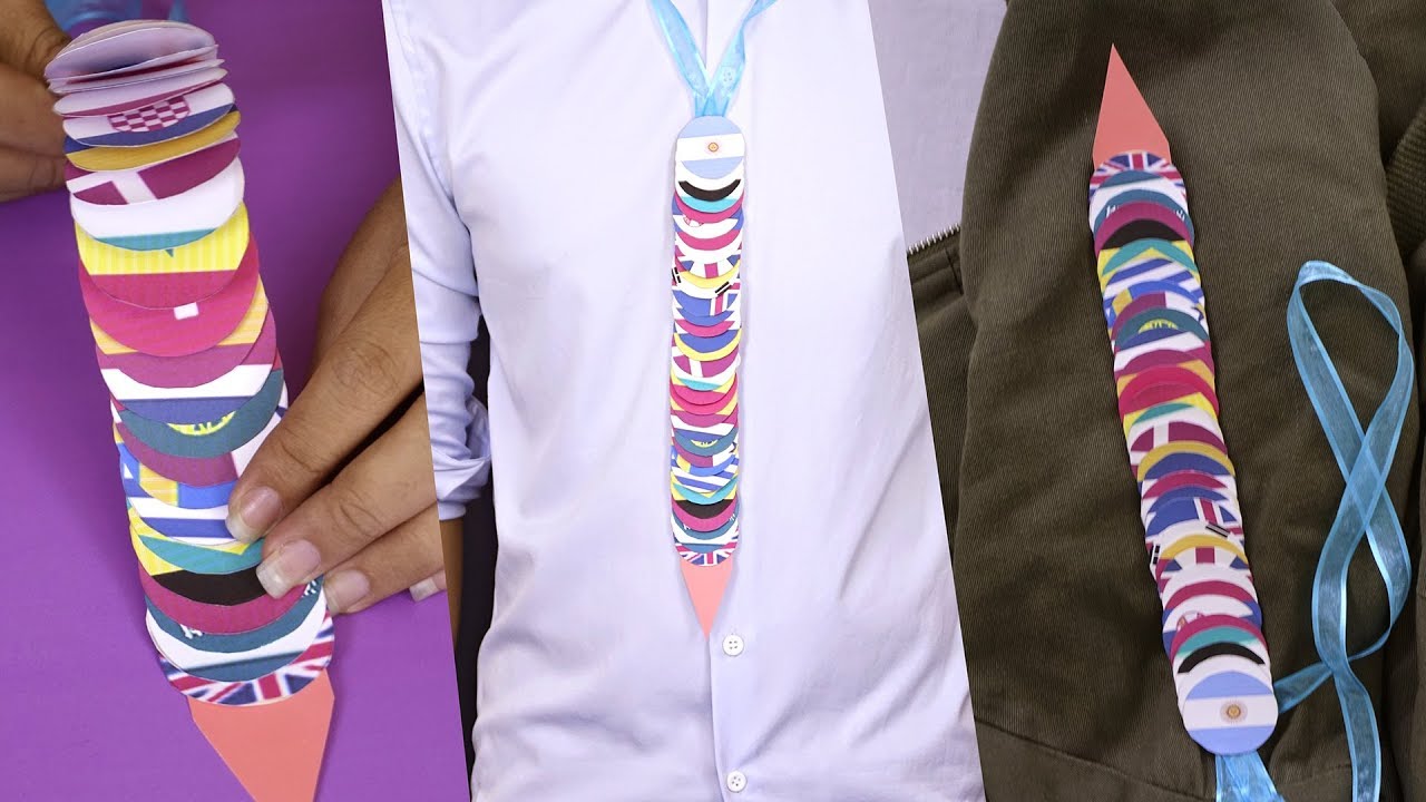 How to make a simple necktie - YouTube