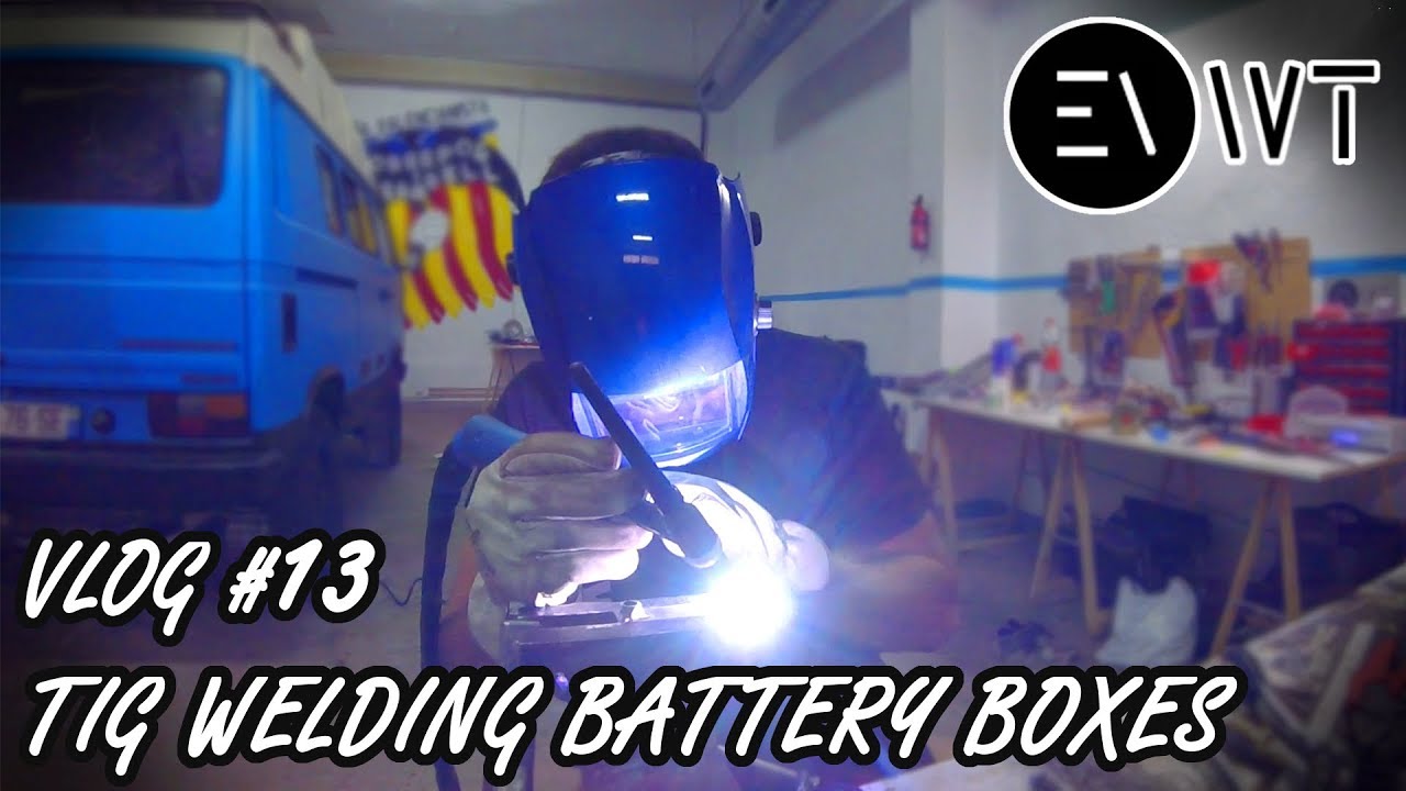 TIG WELDING aluminium battery boxes (EVWT #13) - YouTube