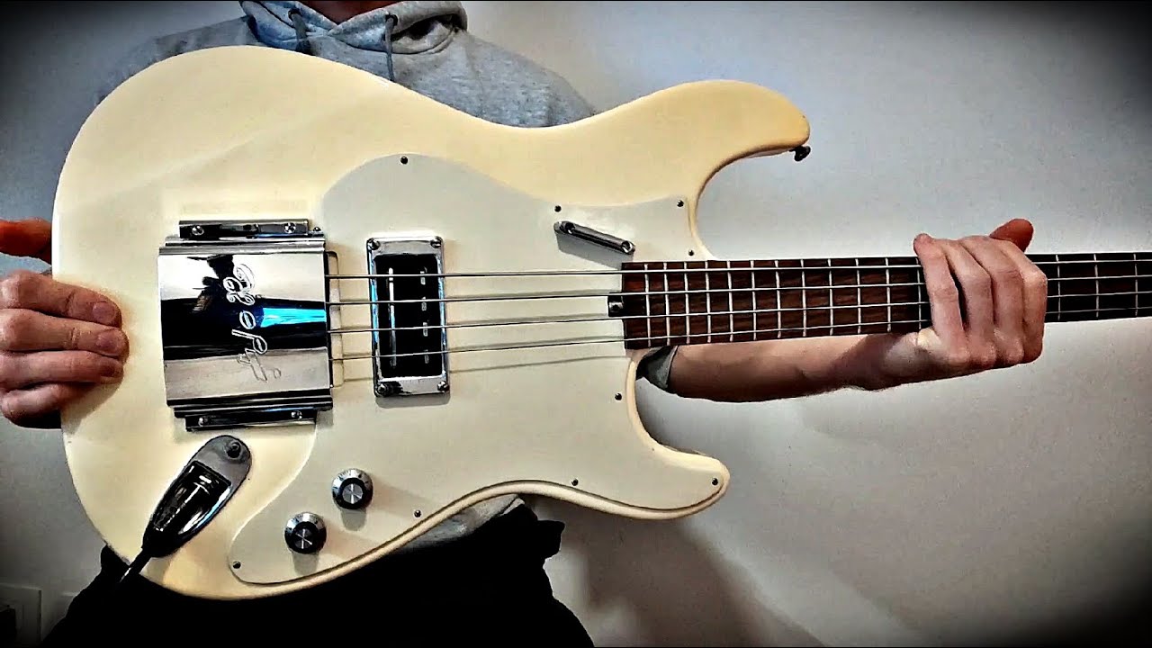 Hopf Bass - Made in West Germany late 60s - Blues Bass line - YouTube