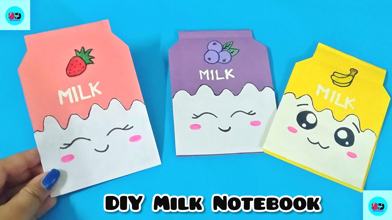 How to Make Milk Notebook || - YouTube