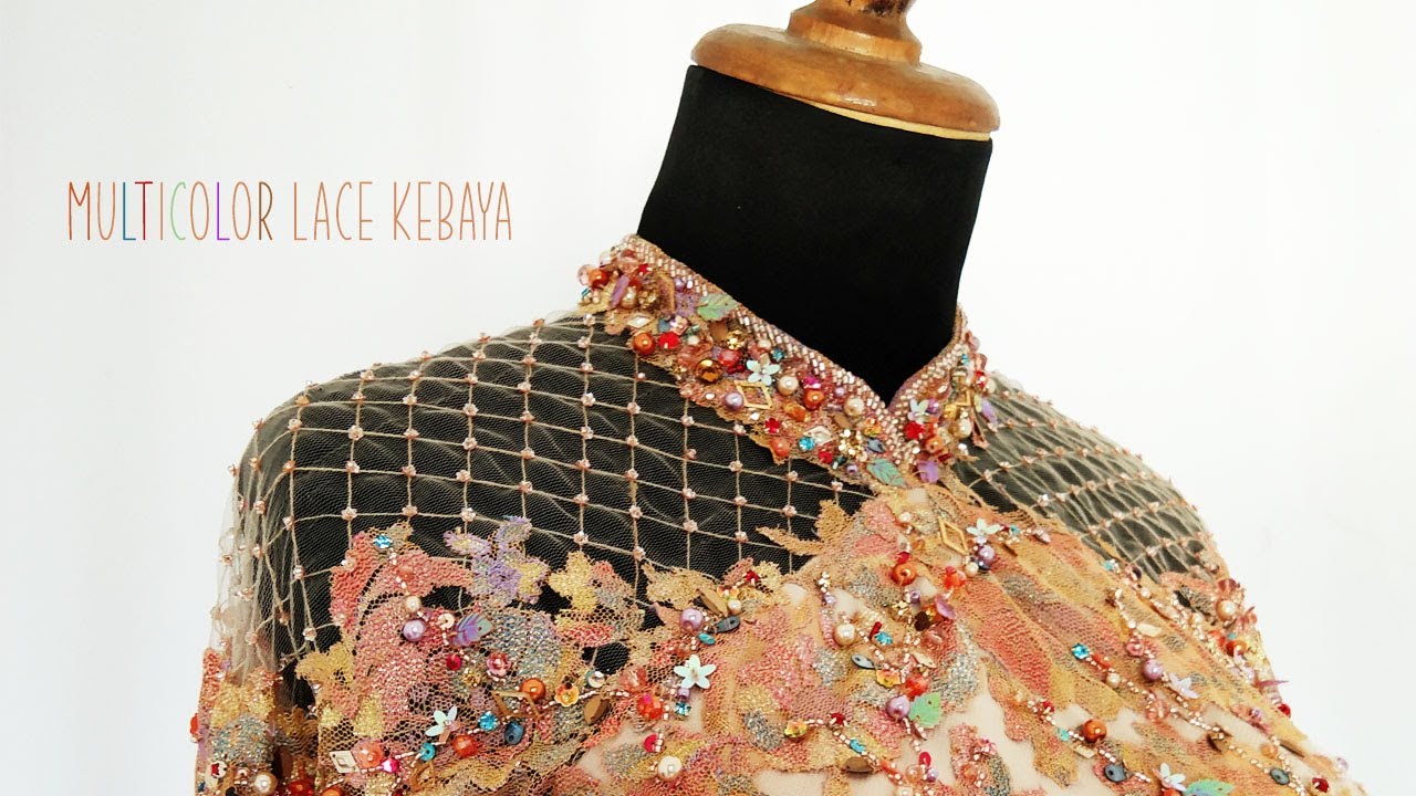 Multicolor Lace Kebaya - YouTube
