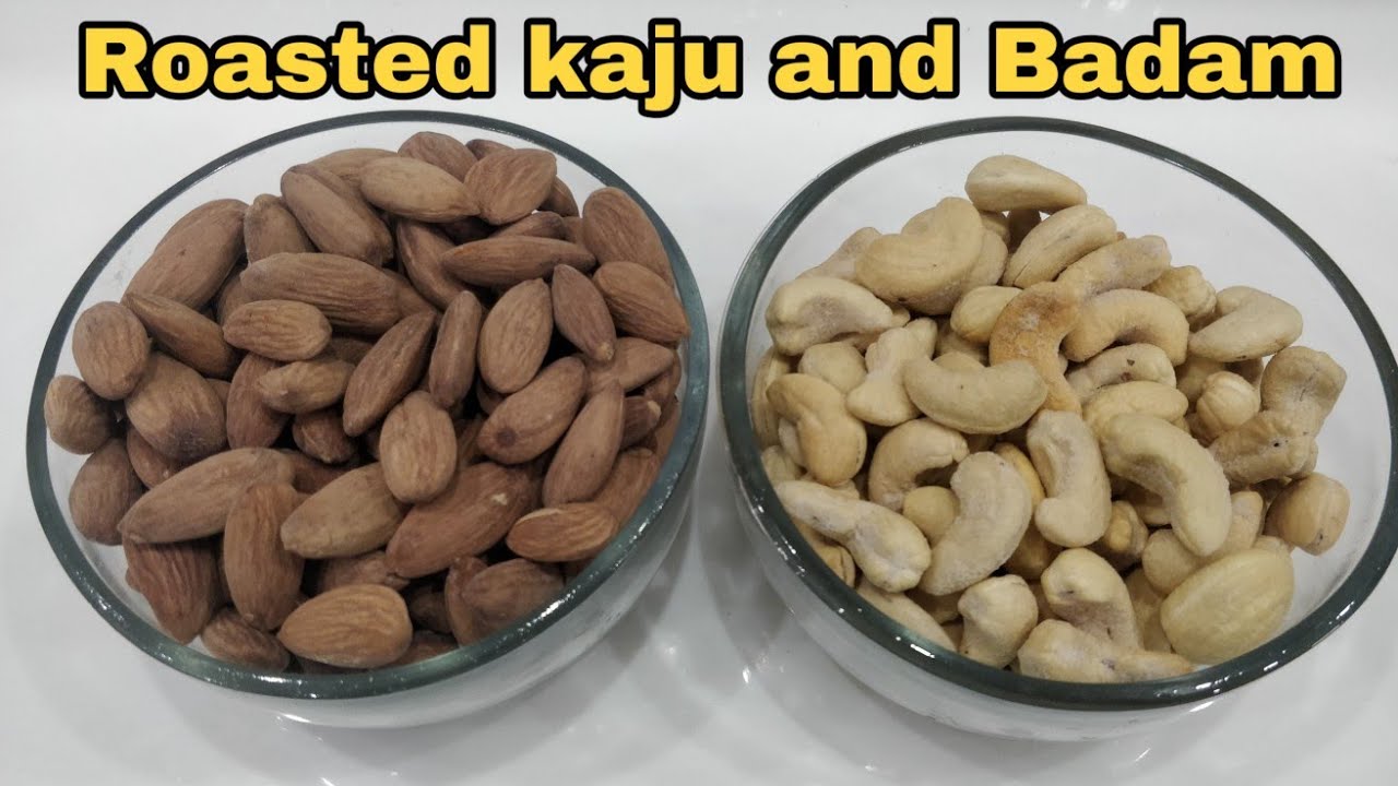 How to roast Kaju/Badam at home/ Roasted cashew/Roasted Almonds/tea ...