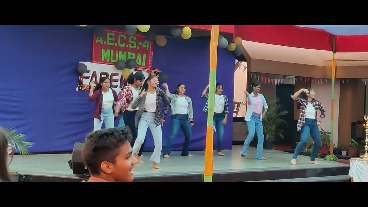 AECS 4 Mumbai Farewell 2023- 24 9th Std Dance - YouTube