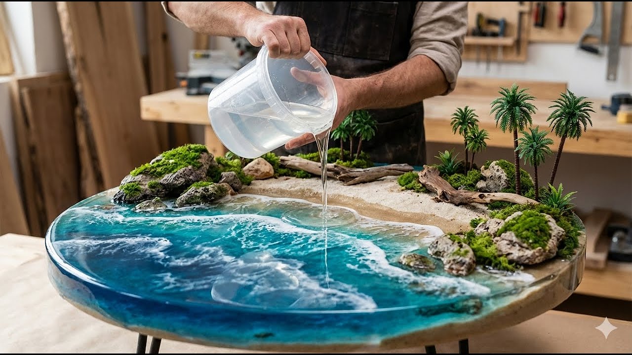 A Fantastic Idea Inspired By Nature - Epoxy Table That Looks Exactly ...