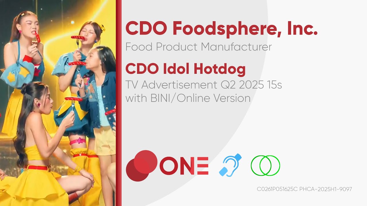 CDO Idol Hotdog TV Ad Q2 2025 15s with BINI (Philippines, Online Version) [CC/ST] - YouTube