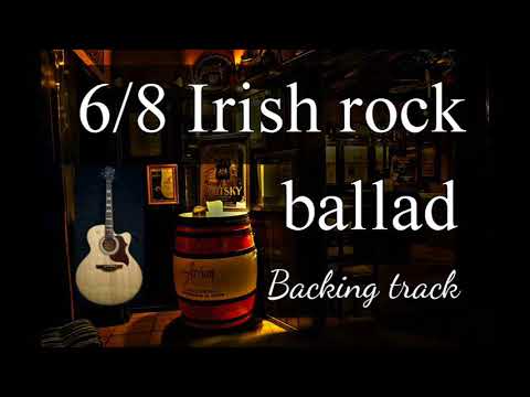 6/8 irish rock ballad backing track - Guitar jam track Em - YouTube