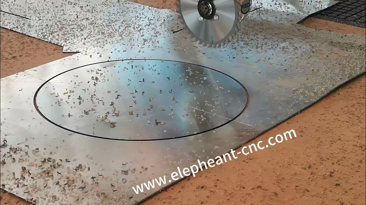 Blue Elephant ATC Machine with C Axis and HSD Aggregate Head Cut ACP - YouTube