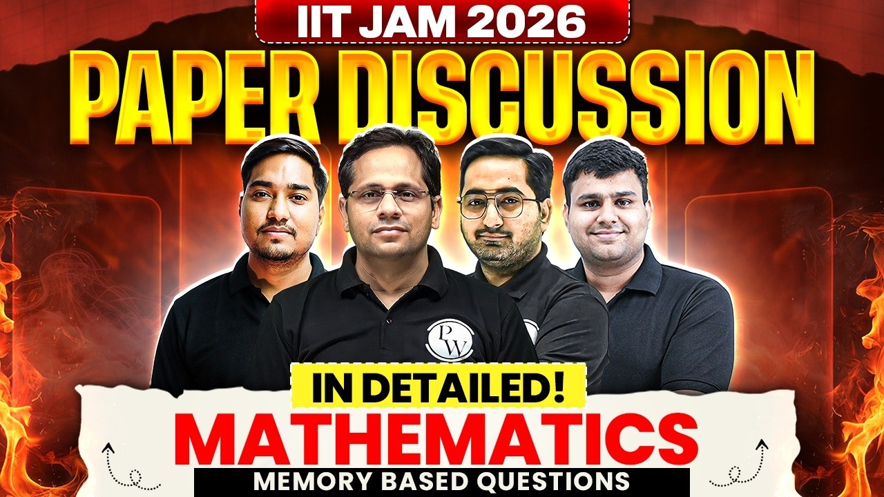 IIT JAM 2026 Mathematics Paper Discussion | Memory Based Questions ...