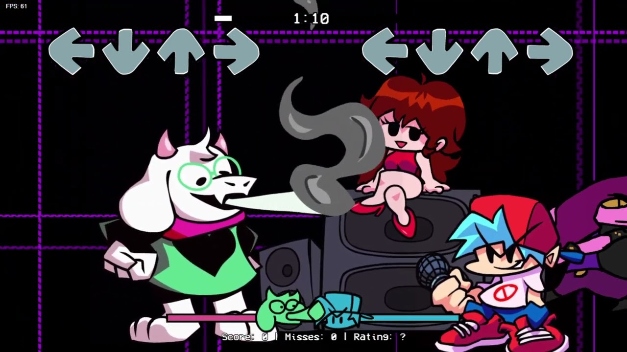 FNF Ralsei with a fat blunt week 1 full mod (normal) - YouTube