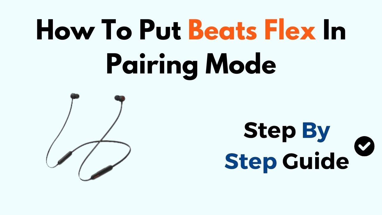 How To Put Beats Flex In Pairing Mode - YouTube