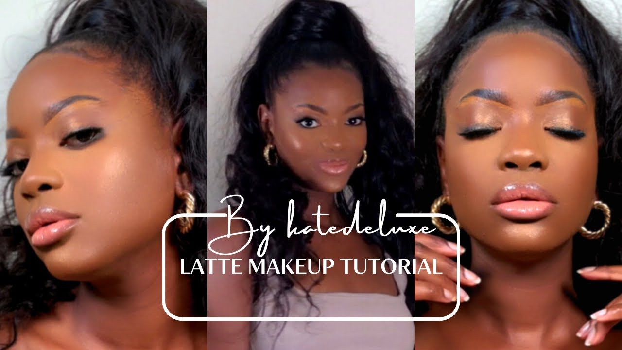 *DETAILED* LATTE MAKEUP BROWN/DARK SKIN #drugstoremakeup #lattemakeup # ...