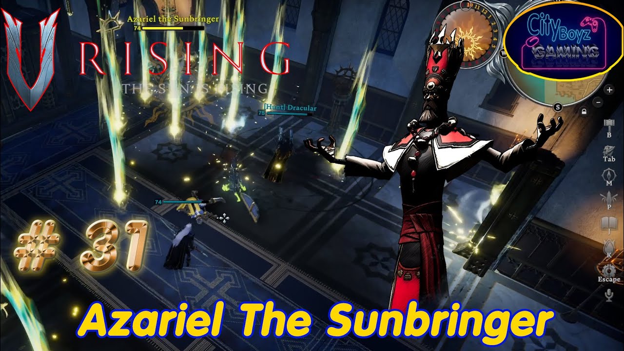 V Rising 31 | Coop Boss Fight & Location | Azariel The Sunbringer - YouTube