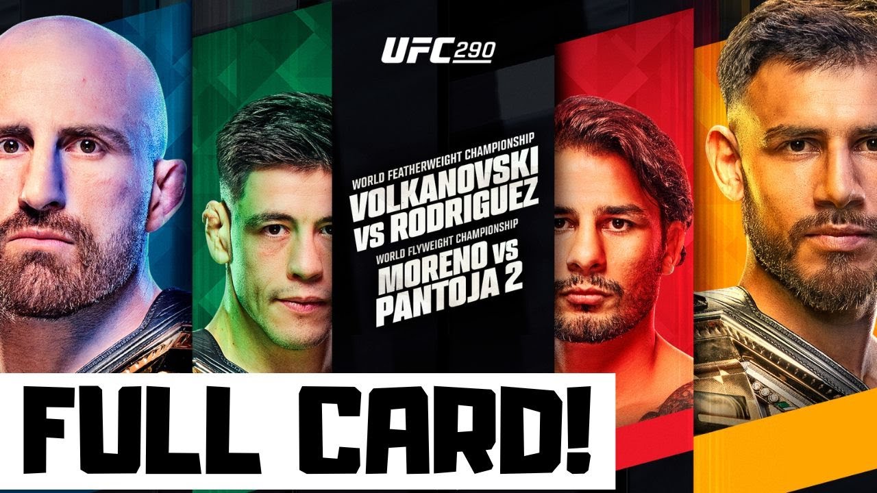 UFC 290 Predictions Volkanovski vs Rodriguez Full Card Betting ...
