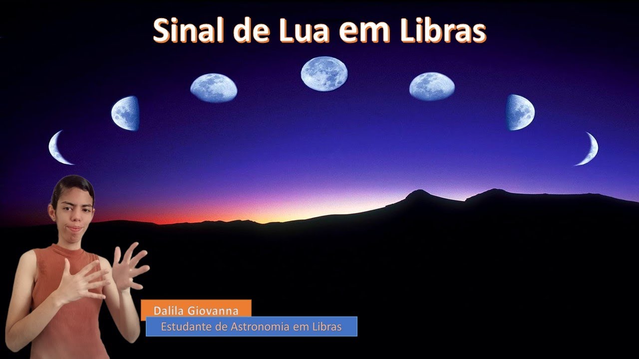 Sinal de "Lua" em LIBRAS | Astronomia em Libras - YouTube