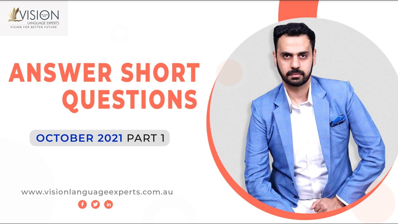Practice Most Repeated Answer Short Questions | PTE Speaking Answer ...