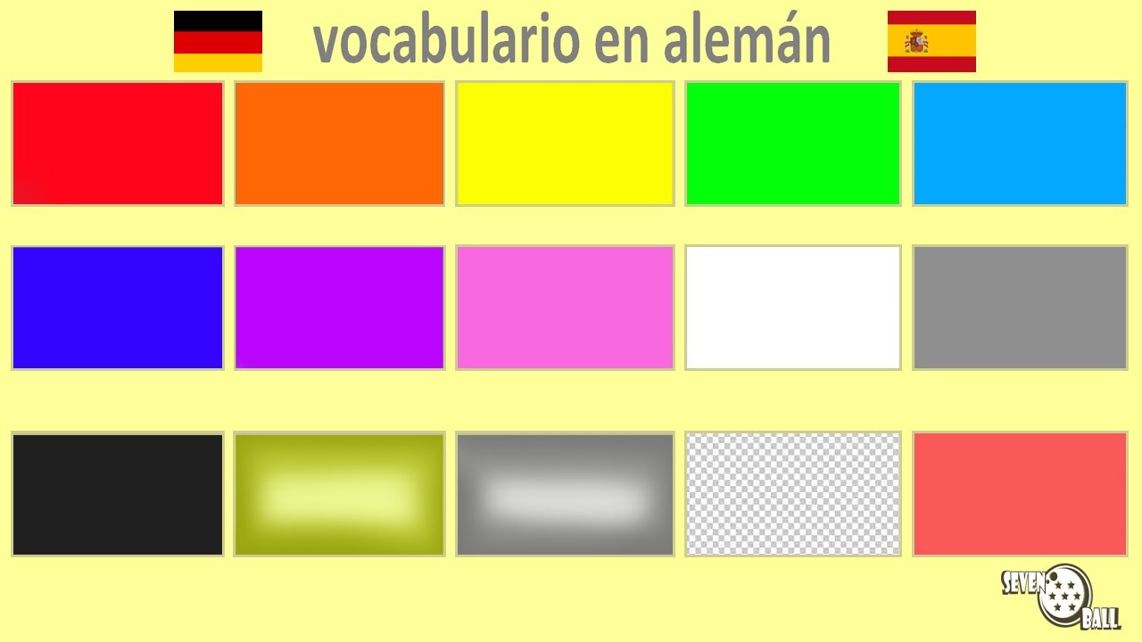 clase de alemán - colores en alemán - YouTube