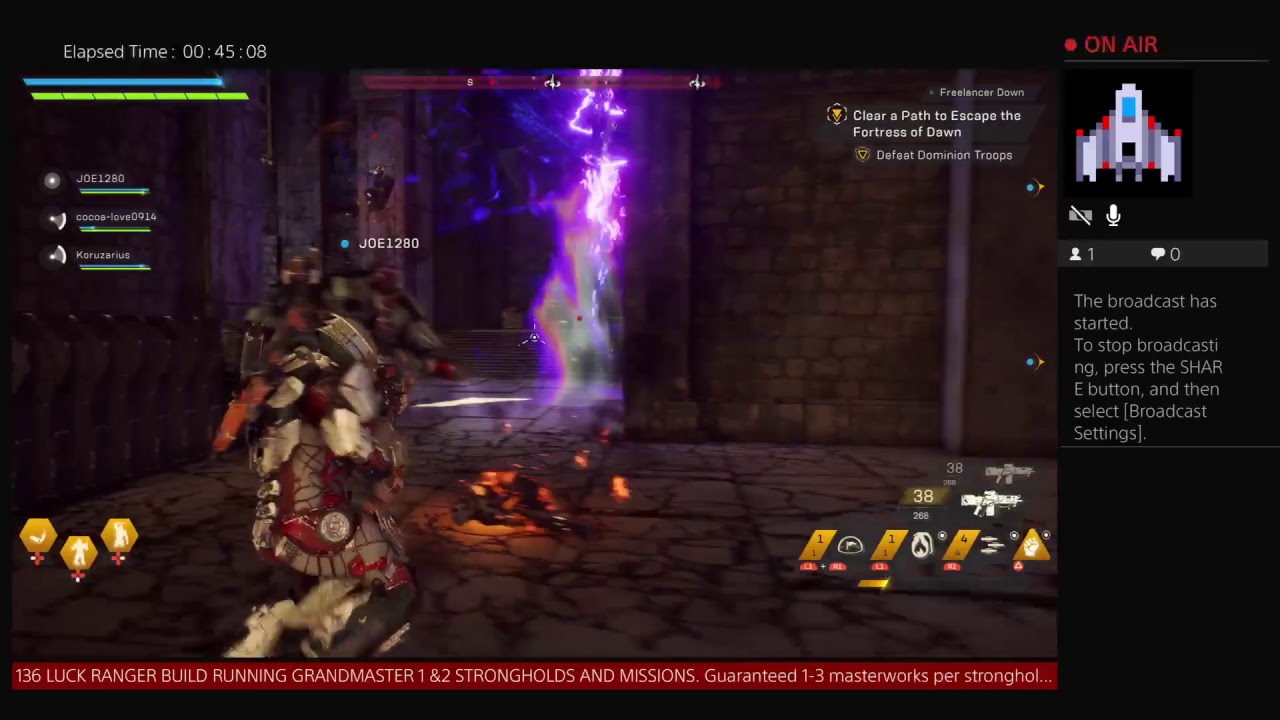 *ANTHEM* INSANE 136 LUCK RANGER BUILD RUNNING GRANDMASTER 1&2 ...