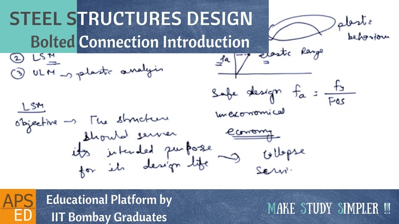 Bolted Connections Introduction | Design of Steel Structures - YouTube