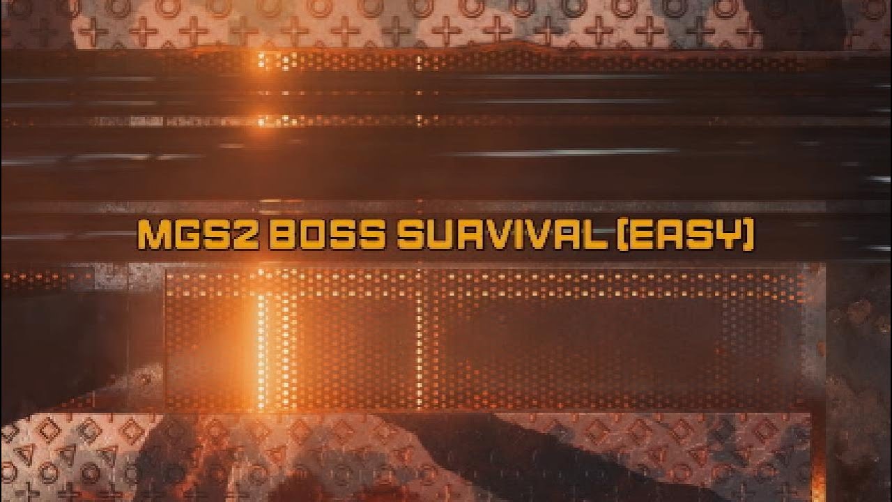 MGS2 Boss Survival (Easy) - YouTube