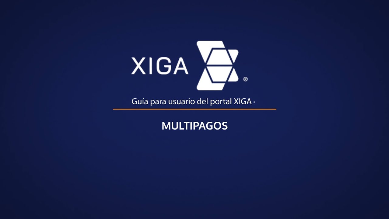 Guía para multipagos - Monedero Inteligente XIGA - YouTube