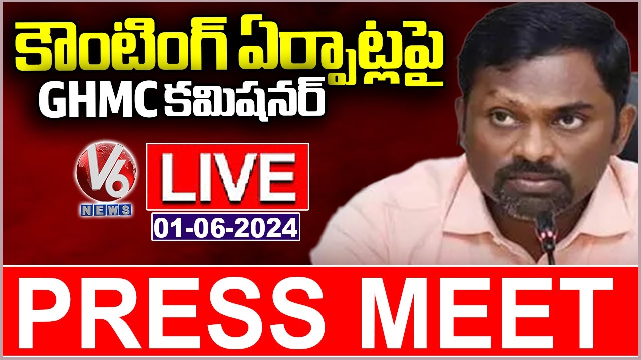 GHMC Commissioner Ronald Rose Press Meet LIVE | Lok Sabha Election ...