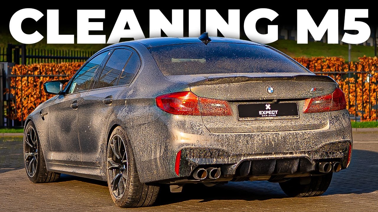 Cleaning a BMW M5 Competition - ASMR - YouTube
