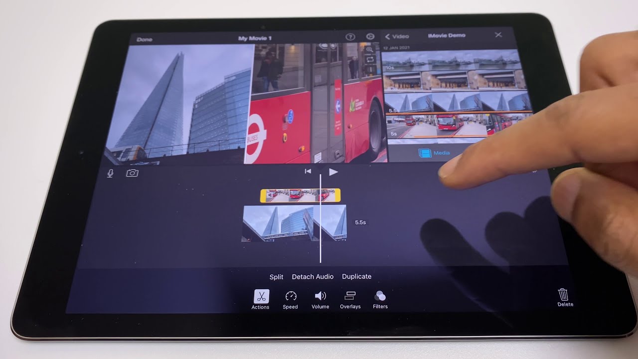 iMovie - How To Do Split Screen - iPad iPhone (2021) - YouTube