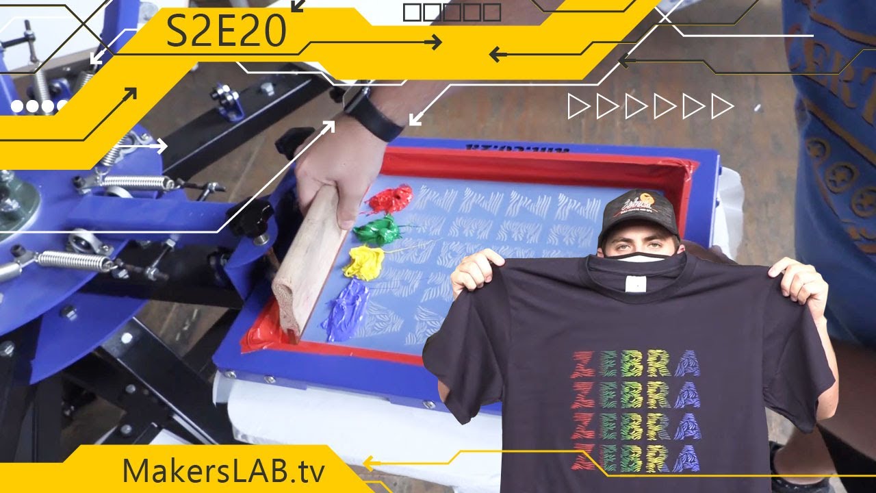 MakersLAB.TV S2E20 - Screen Printing Tutorial for Beginners Demo on ...