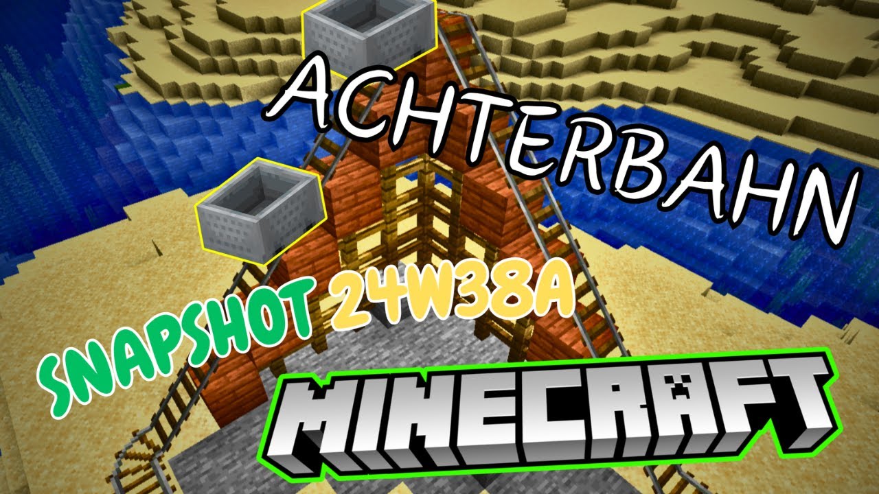 Minecart Update ACHTERBAHN | Minecraft Snapshot 24w38a - YouTube