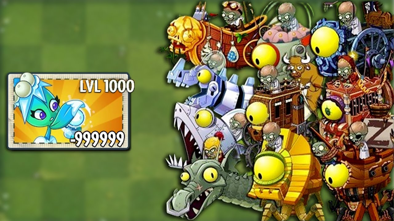 Missile Toe & Every Plants Max Level Vs All Zombots - PvZ 2 - YouTube