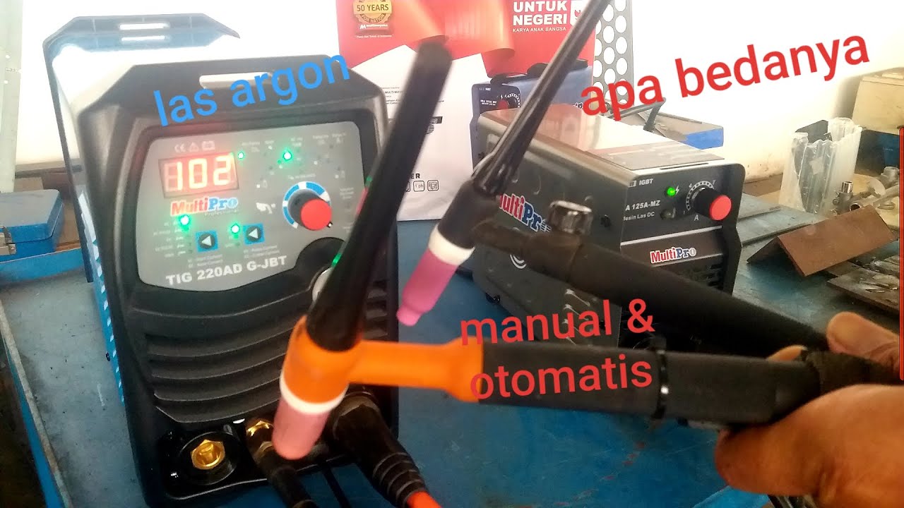 APA Bedanya las argon manual dengan las argon otomatis. - YouTube